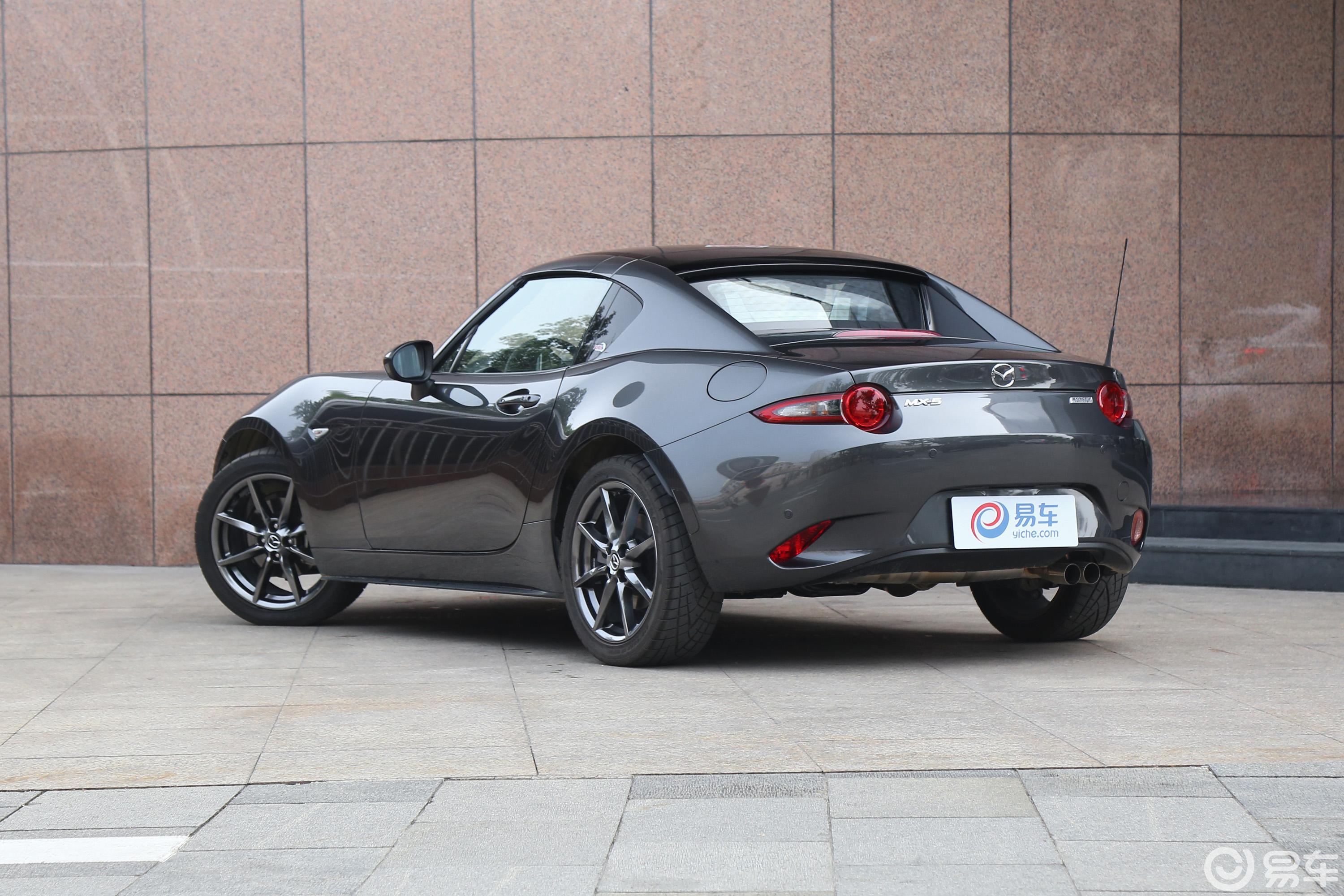 【马自达MX-5RF 2.0L 铂钢灰侧后45度车头向左水平图片-汽车图片大全】-易车