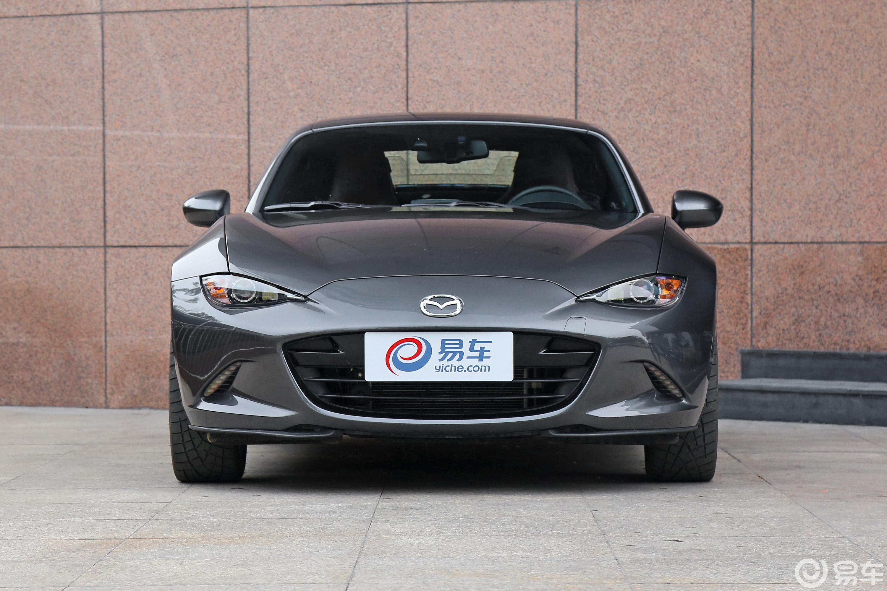 【马自达MX-5RF 2.0L 铂钢灰正前水平图片-汽车图片大全】-易车