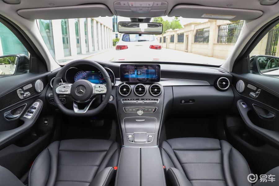 【奔驰C级2021款C 260 L 运动星耀臻藏版内饰全景正拍汽车图片-汽车图片大全】-易车