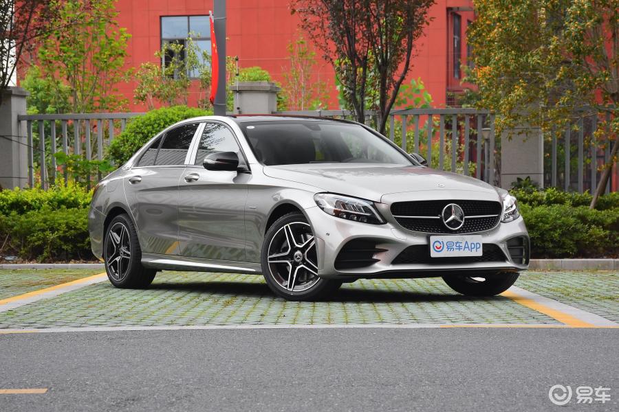 【奔驰C级2021款C 260 L 运动星耀臻藏版侧前45度车头向右水平汽车图片-汽车图片大全】-易车