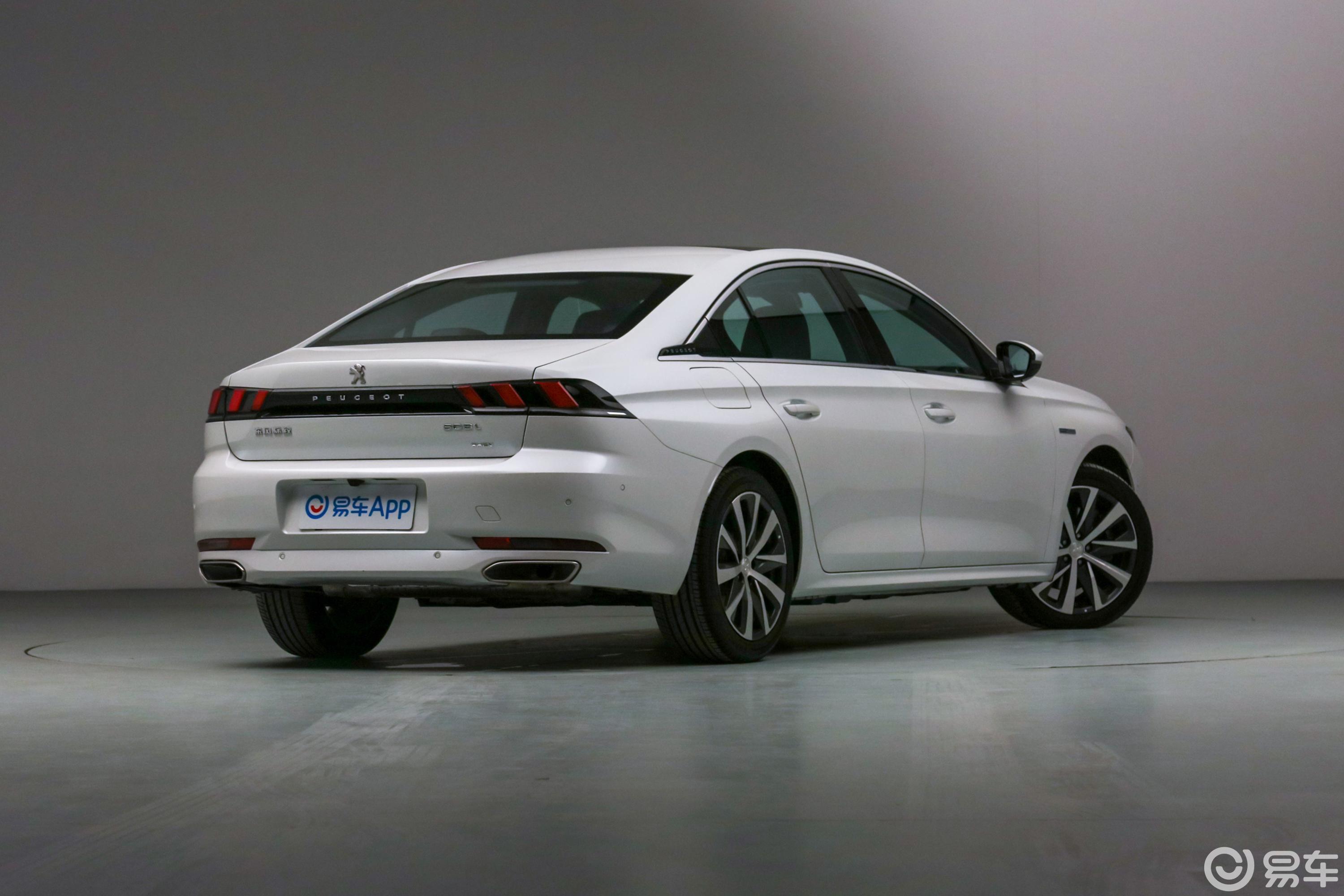 【标致508L PHEV1.6T 手自一体 插混科技版侧后45度车头向右水平图片-汽车图片大全】-易车