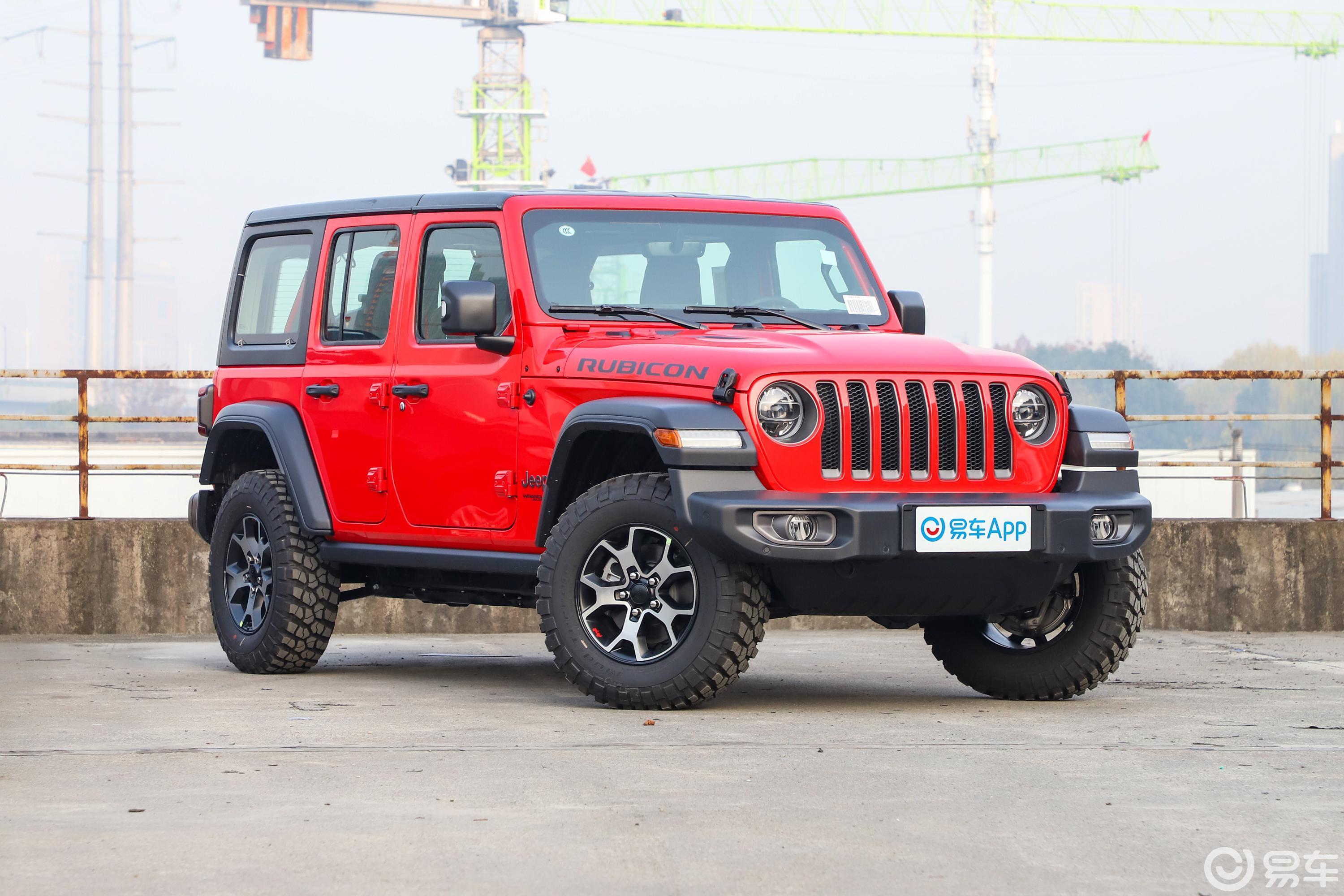 【牧马人2.0T Rubicon四门版侧前45度车头向右水平图片-汽车图片大全】-易车