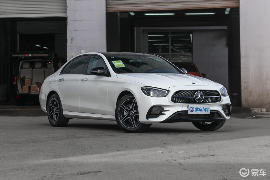 【奔驰E级(进口)2021款E 260 豪华型运动版侧前45度车头向右水平汽车图片-汽车图片大全】-易车