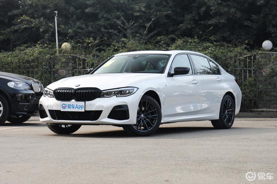 【宝马3系2021款改款 325Li M运动曜夜套装侧前45度车头向左水平汽车图片-汽车图片大全】-易车