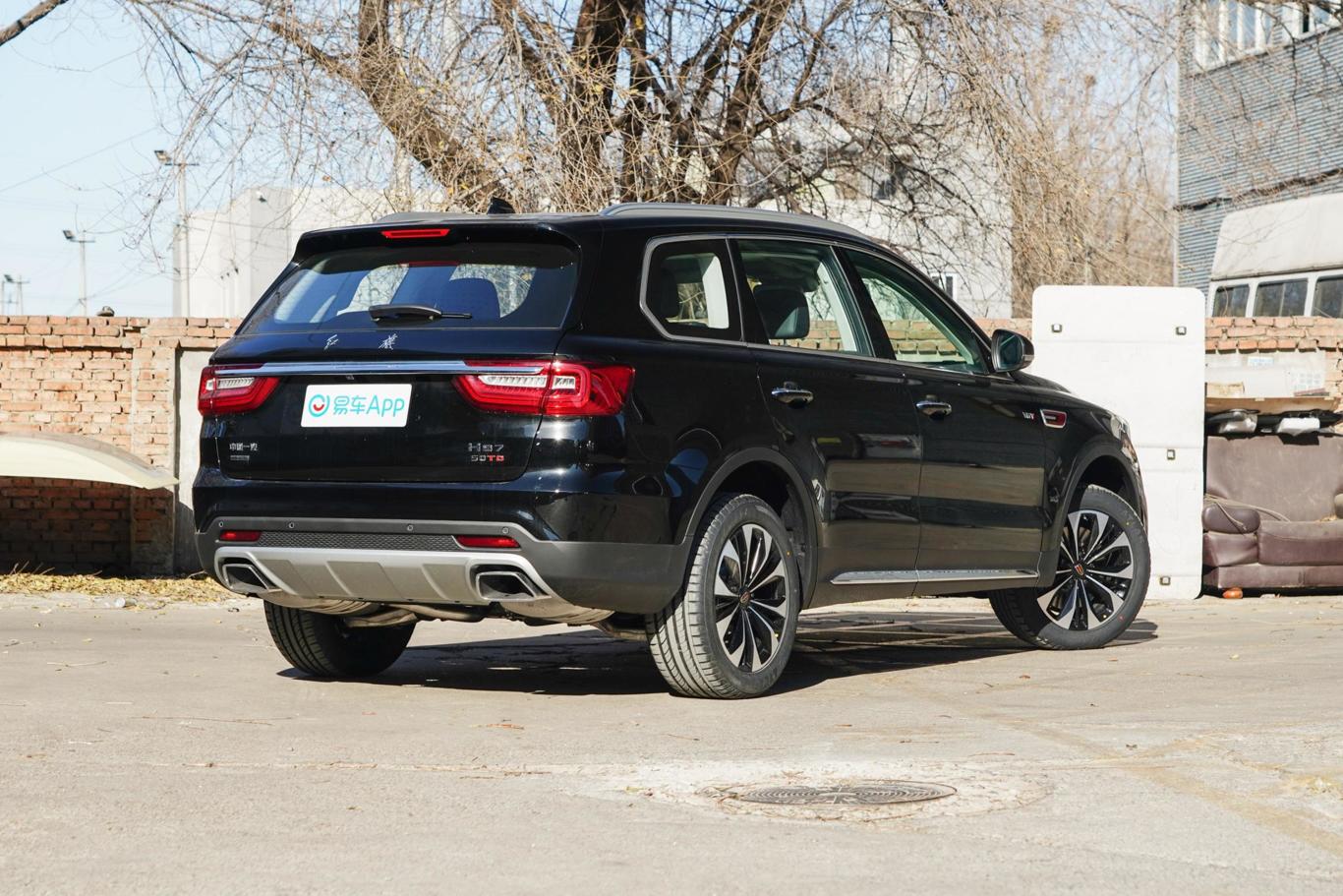 【红旗HS73.0T 手自一体 四驱 智联旗悦版侧后45度车头向右水平图片-汽车图片大全】-易车