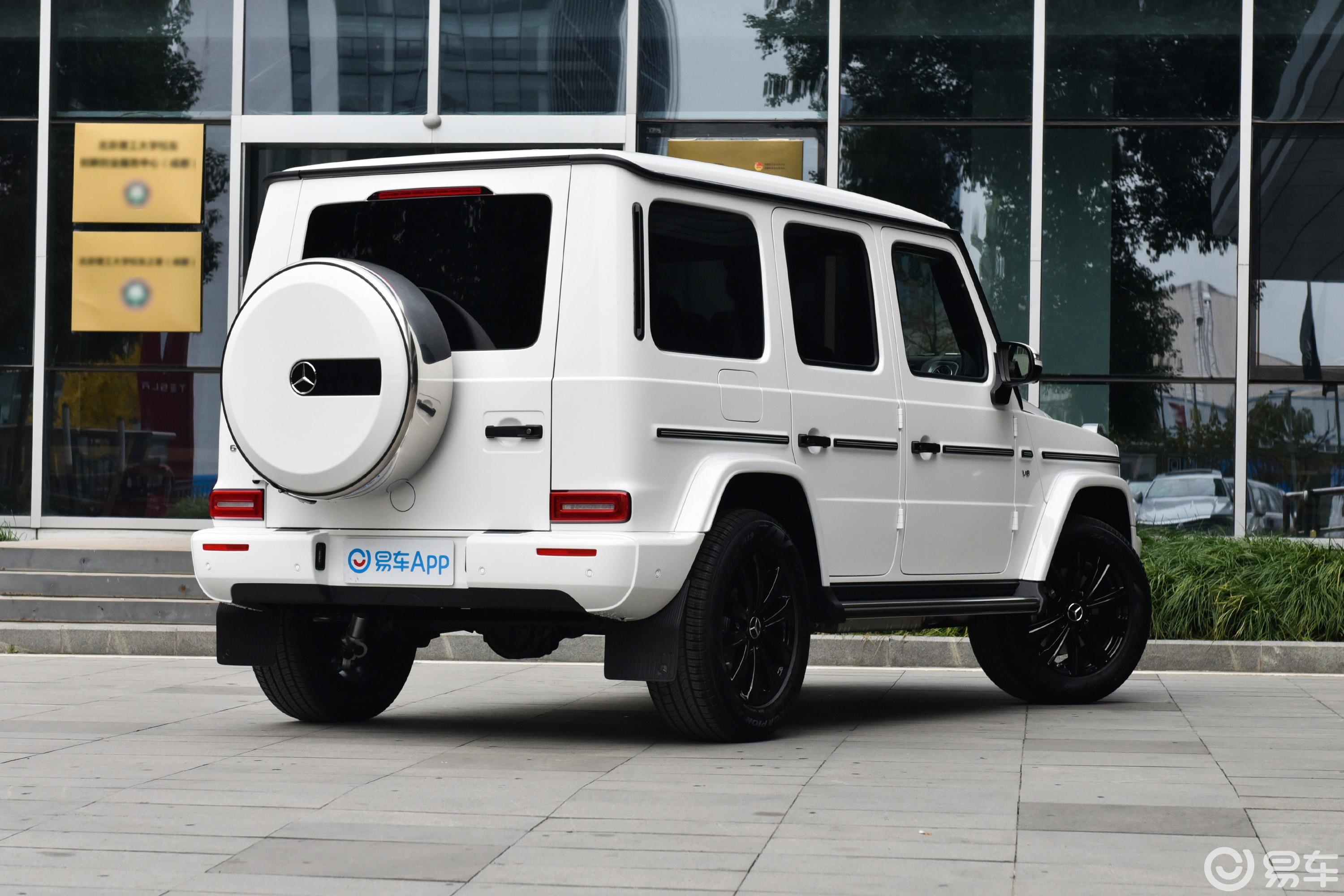 【奔驰G级G 500侧后45度车头向右水平图片-汽车图片大全】-易车