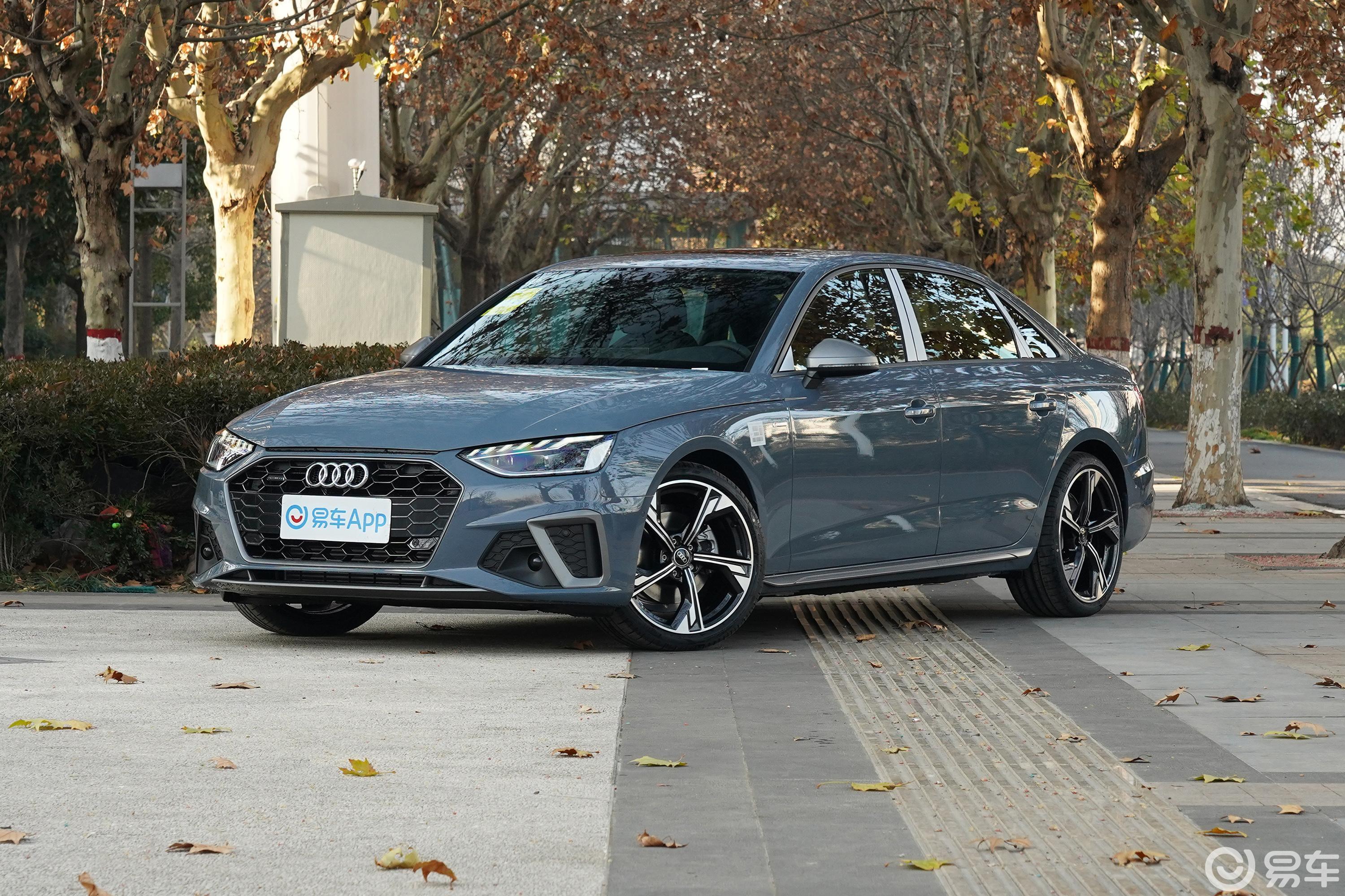 【奥迪A4L40 TFSI RS套件燃速型侧前45度车头向左水平图片-汽车图片大全】-易车