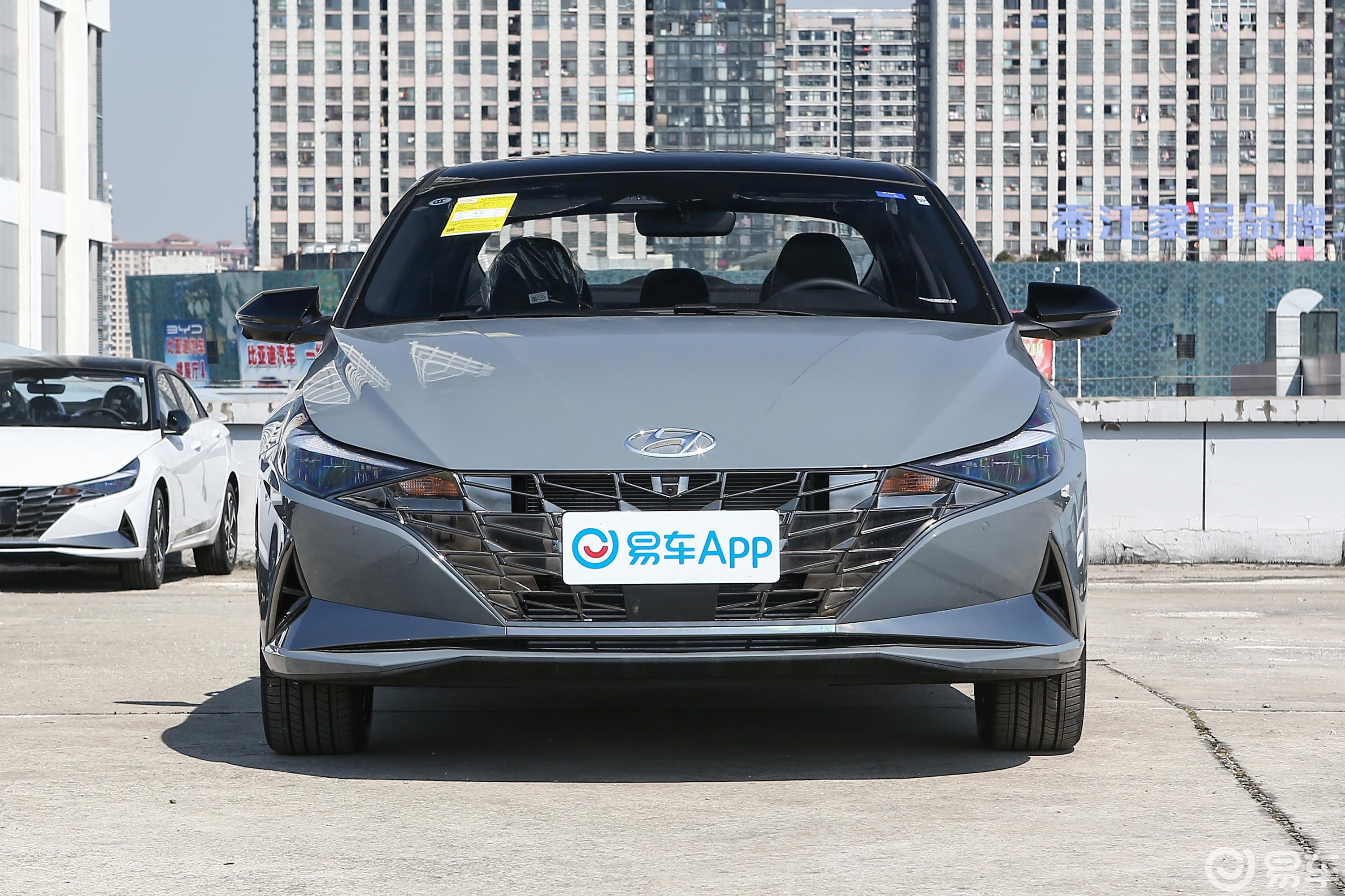 【伊兰特1.4T 双离合旗舰版正前水平图片-汽车图片大全】-易车