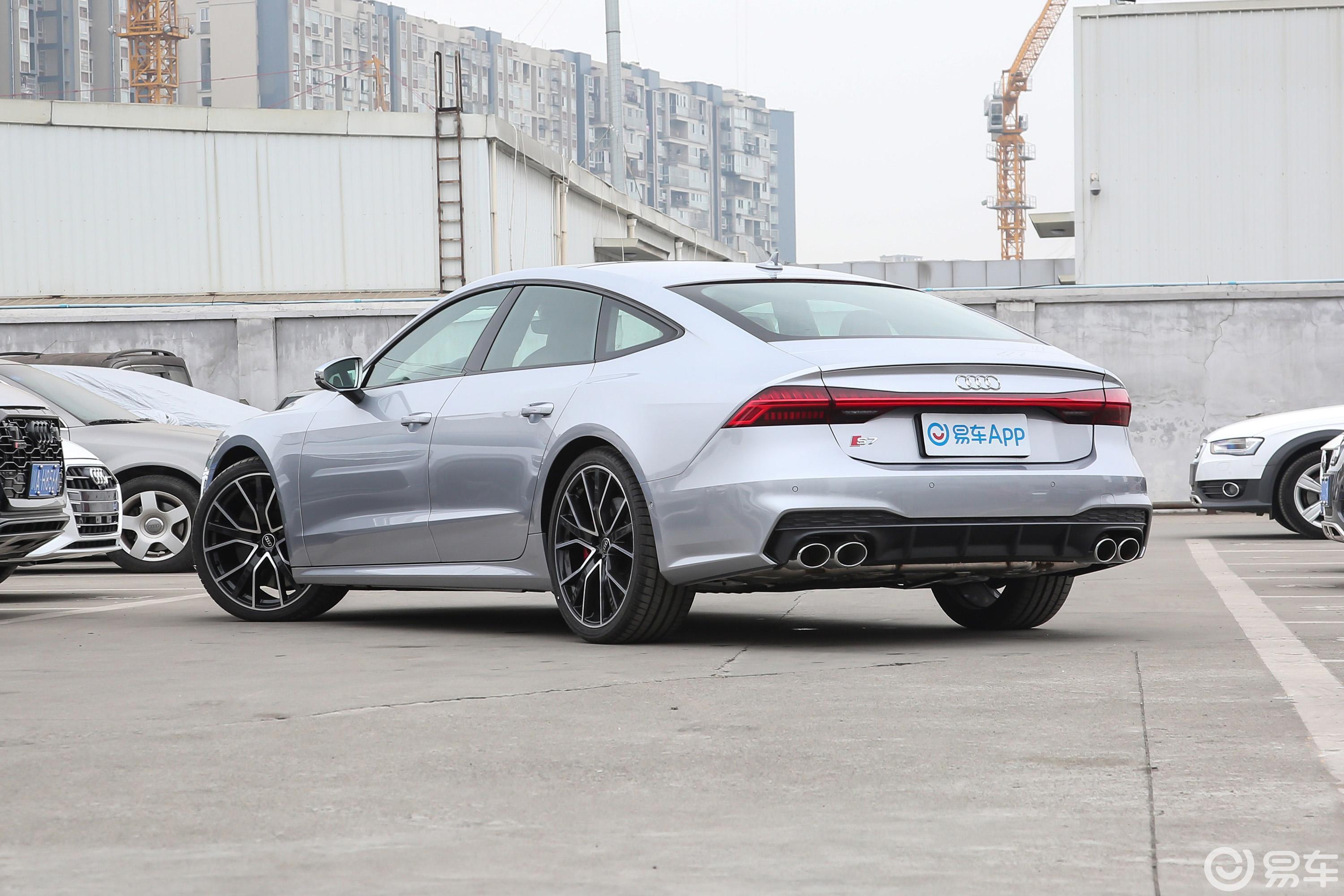 【奥迪S72.9T Sportback侧后45度车头向左水平图片-汽车图片大全】-易车