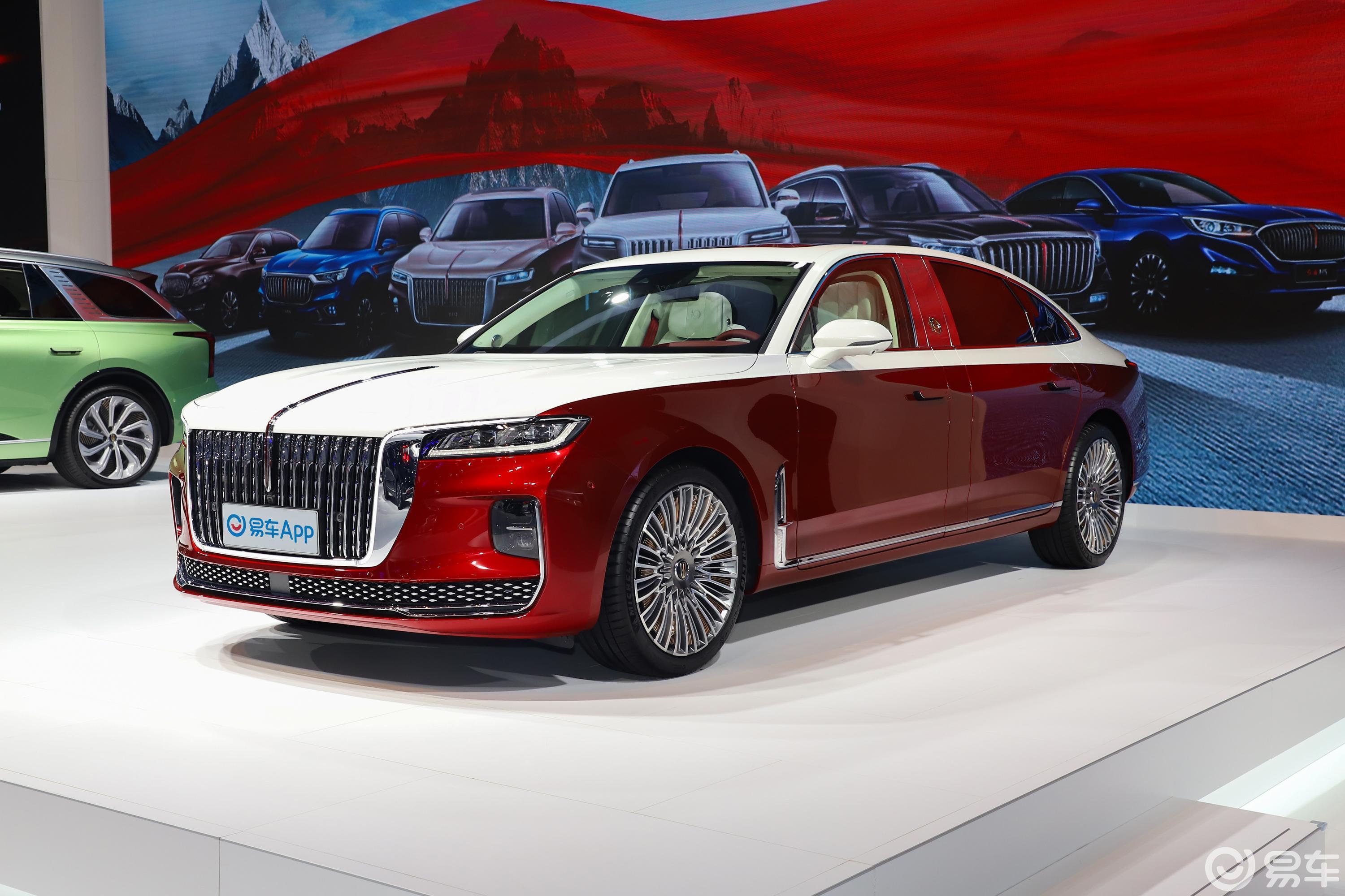 【红旗H93.0T H9+ 卓越定制版侧前45度车头向左水平图片-汽车图片大全】-易车