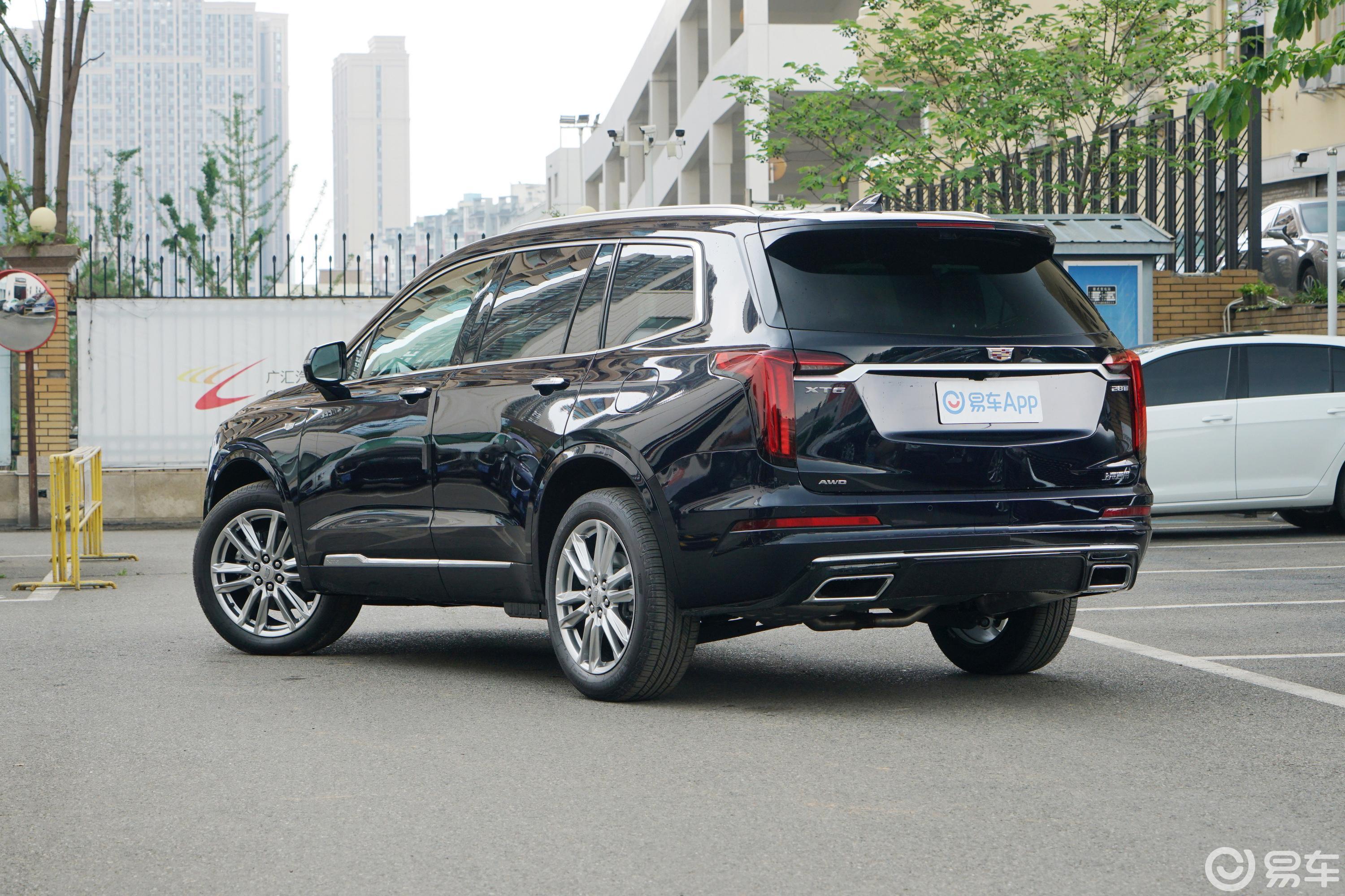 【凯迪拉克XT6轻混 2.0T 四驱豪华型标准版 6座侧后45度车头向左水平图片-汽车图片大全】-易车