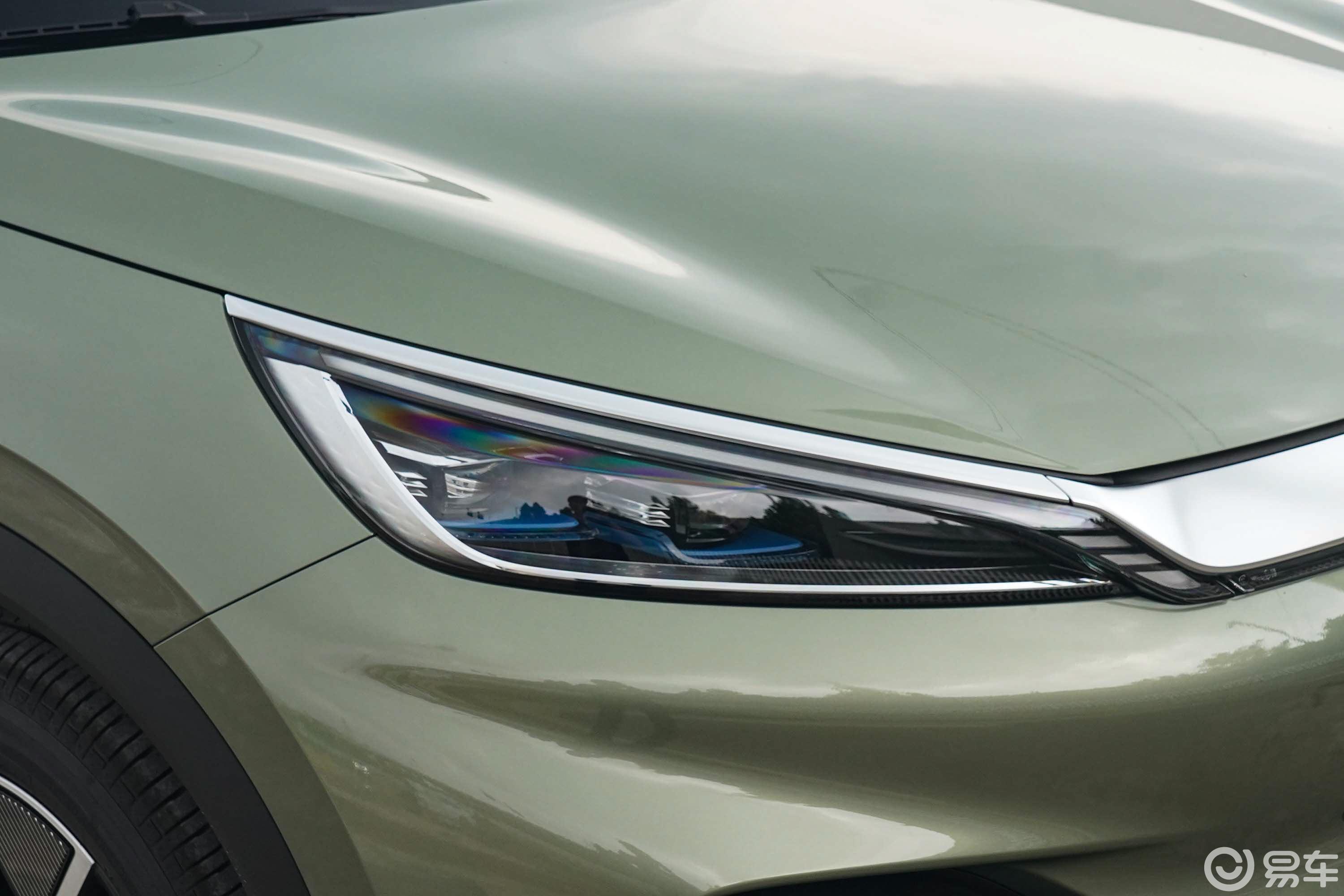 【元PLUS510KM 旗舰型大灯侧45度俯拍图片-汽车图片大全】-易车