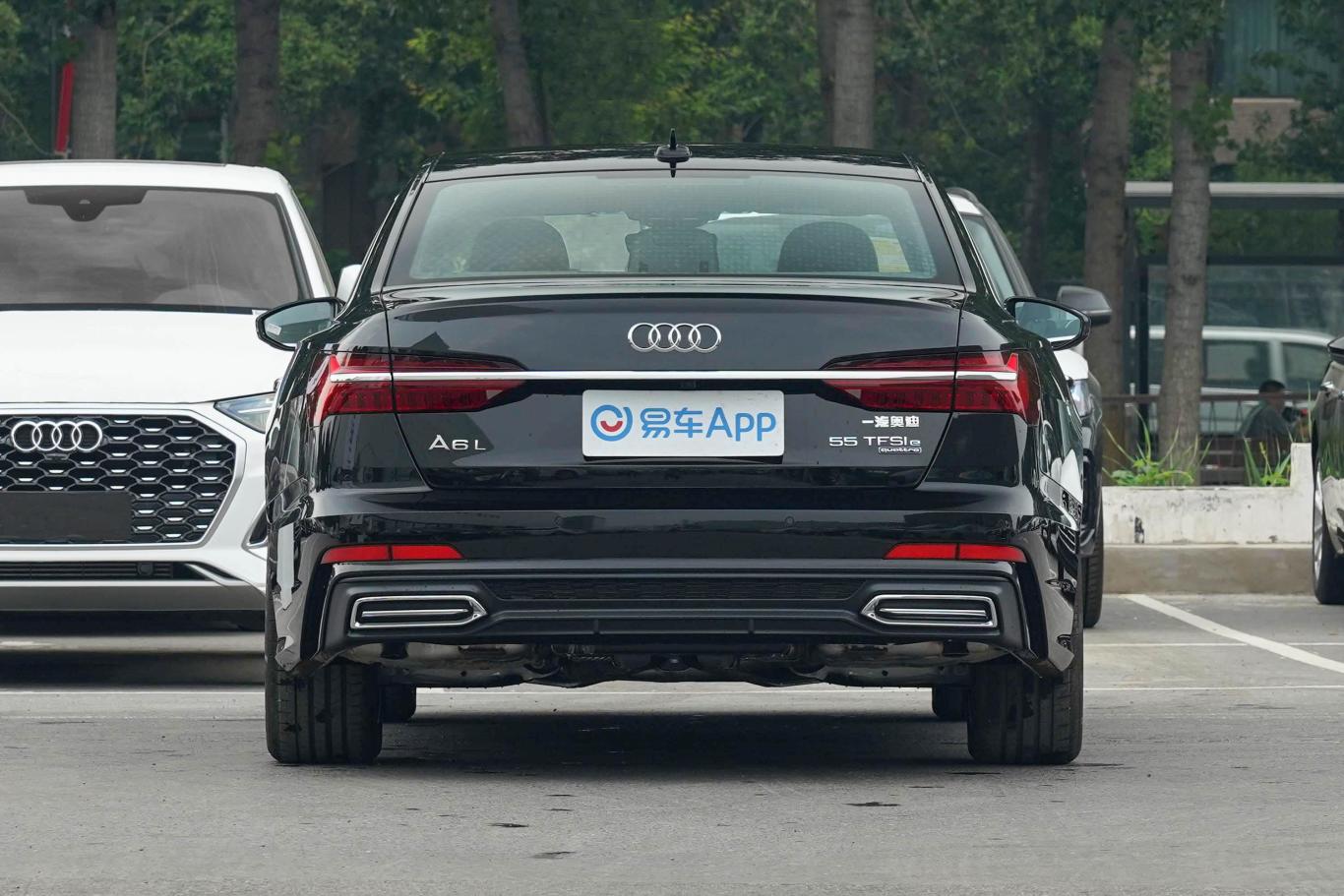 【奥迪A6L 插电混动55 TFSI e quattro正后水平图片-汽车图片大全】-易车