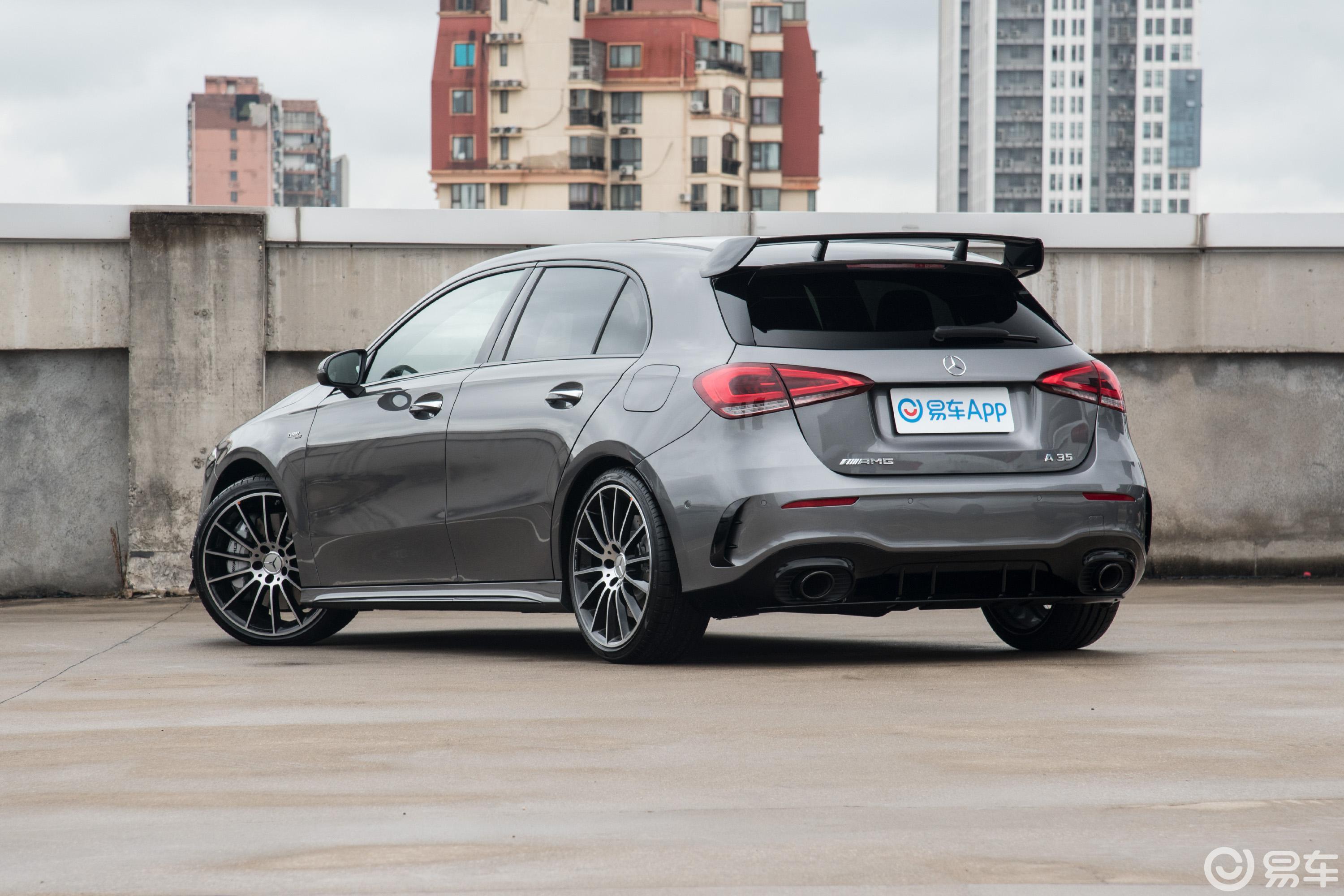 【奔驰A级 AMG(进口)AMG A 35 4MATIC侧后45度车头向左水平图片-汽车图片大全】-易车