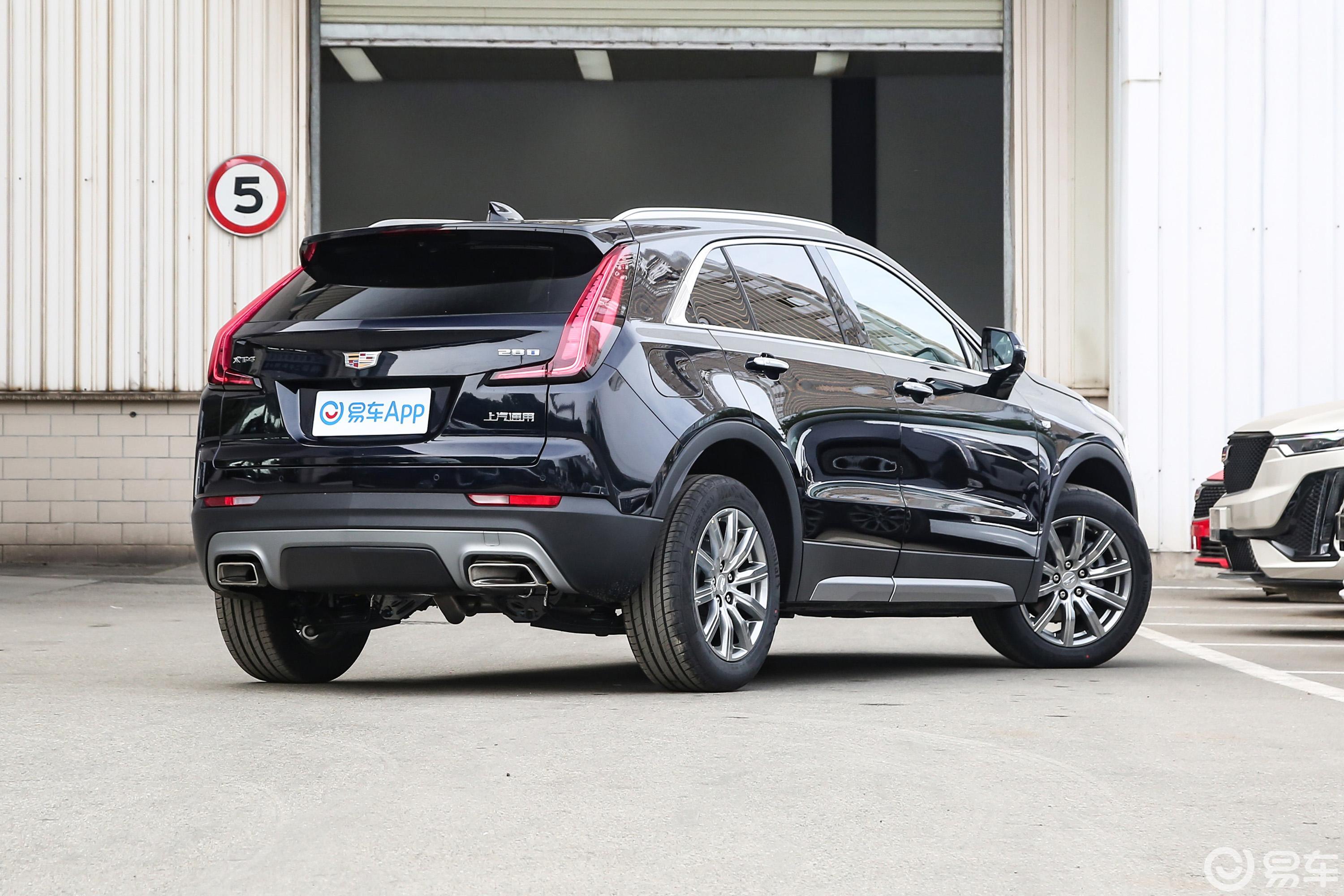 【凯迪拉克XT428T 两驱尊贵型侧后45度车头向右水平图片-汽车图片大全】-易车