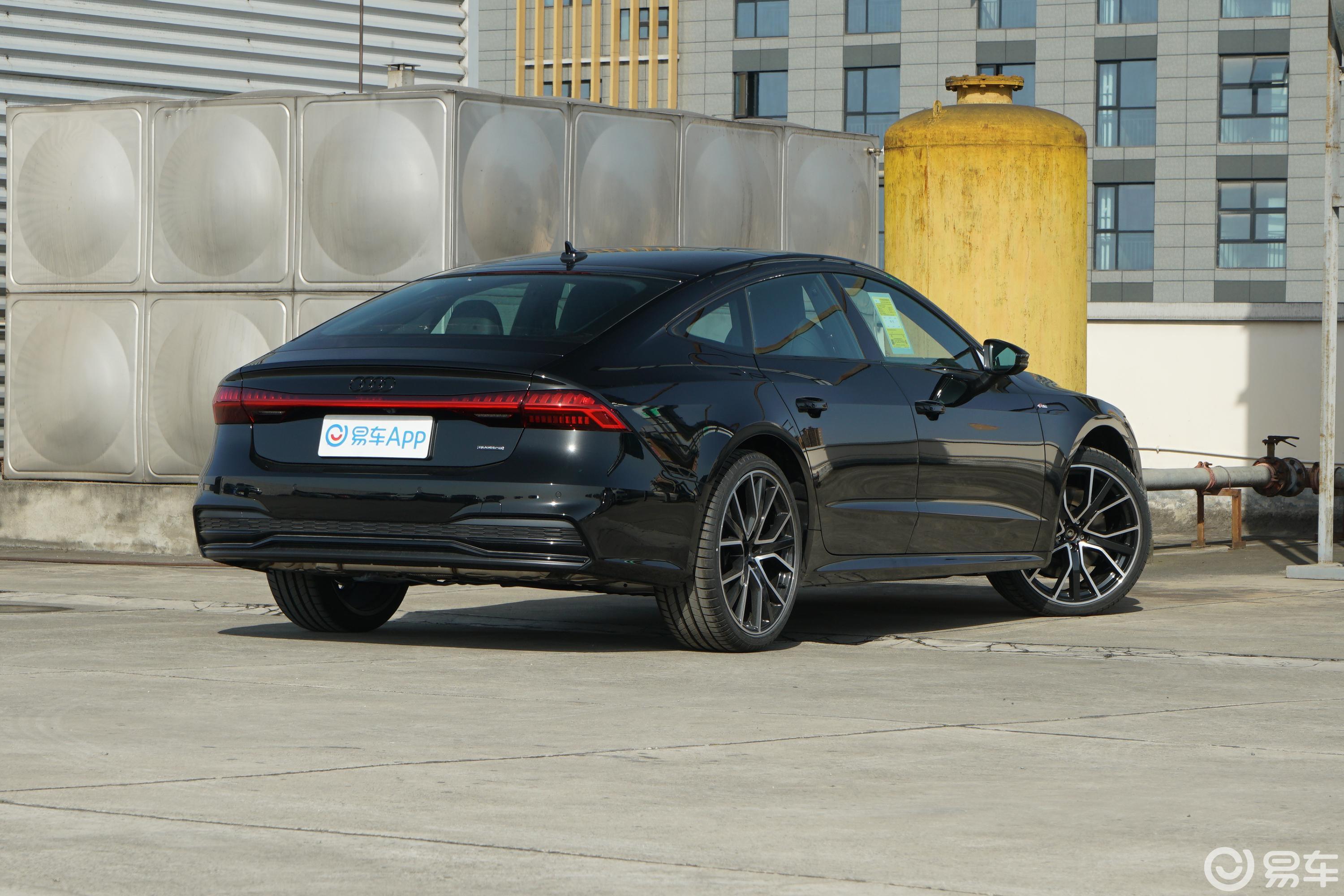 【奥迪A755 TFSI quattro 尊享型侧后45度车头向右水平图片-汽车图片大全】-易车