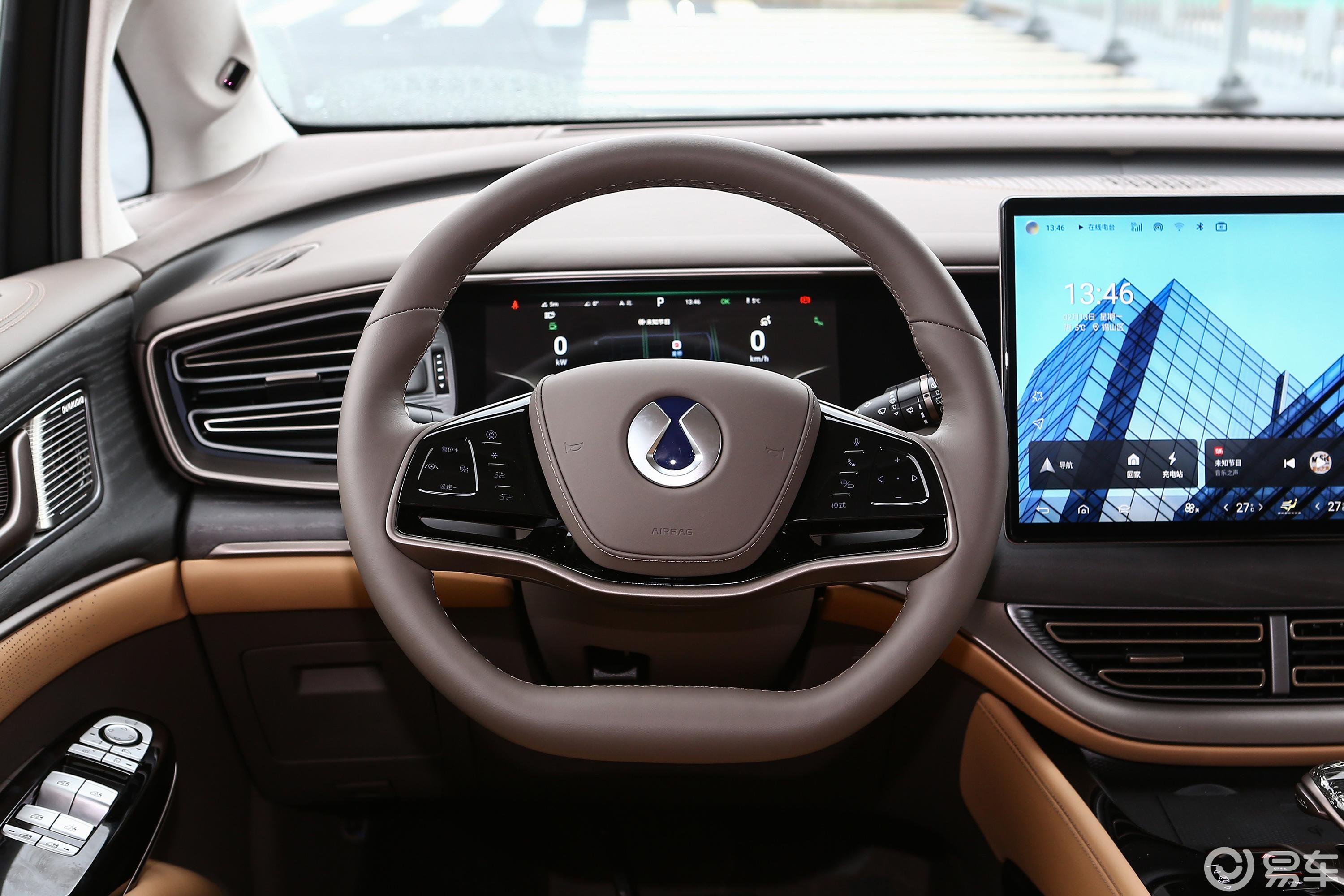 【腾势D9EV 600km 四驱旗舰版方向盘图片-汽车图片大全】-易车