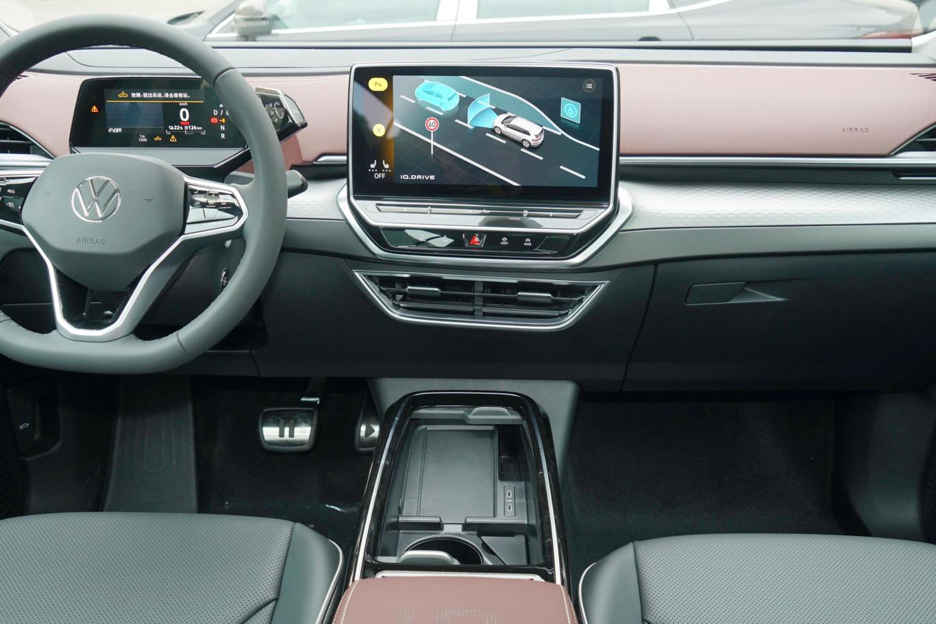 【ID.6 X617km 纯净长续航版 7座中控台整体图片-汽车图片大全】-易车