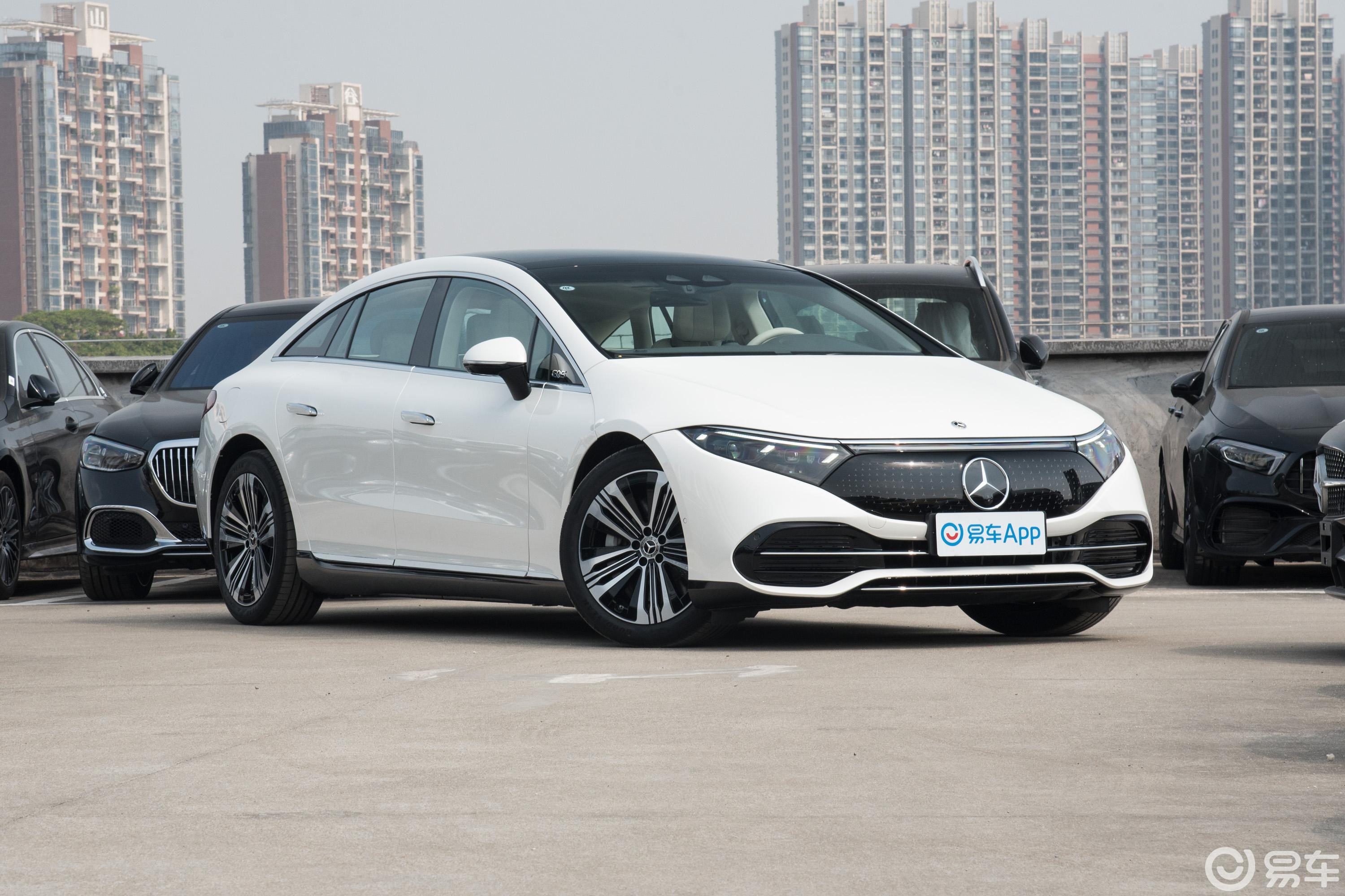 【奔驰EQS450+ 先锋版侧前45度车头向右水平图片-汽车图片大全】-易车