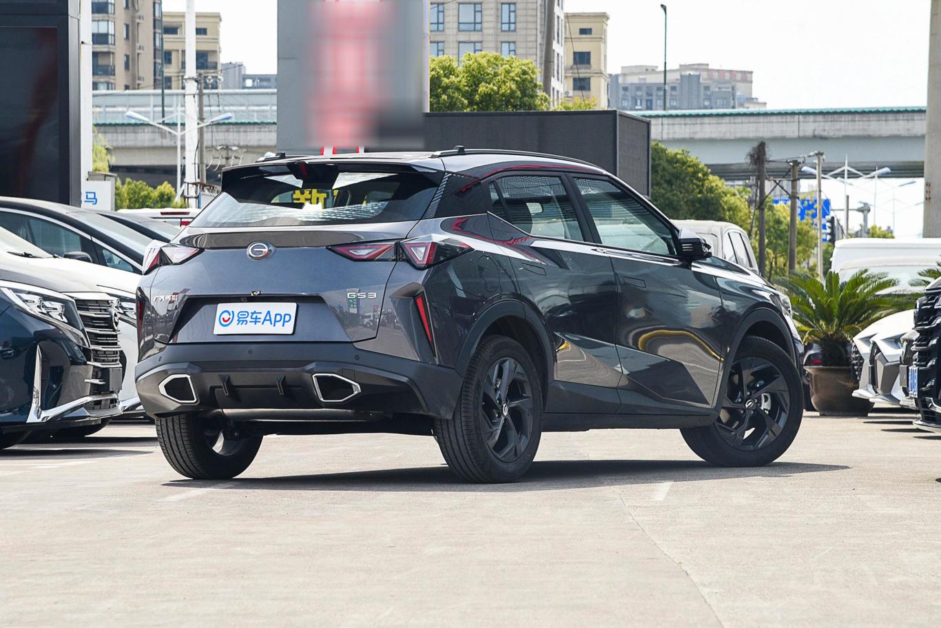 【传祺GS3影速 270T 劲智版侧后45度车头向右水平图片-汽车图片大全】-易车