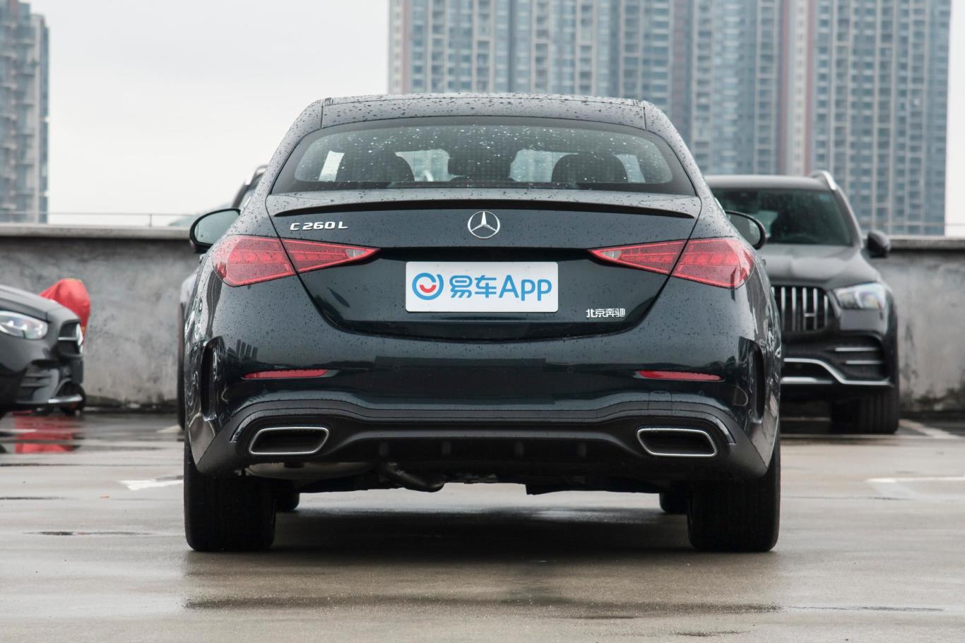 【奔驰C级改款 C 260 L 皓夜运动版正后水平图片-汽车图片大全】-易车