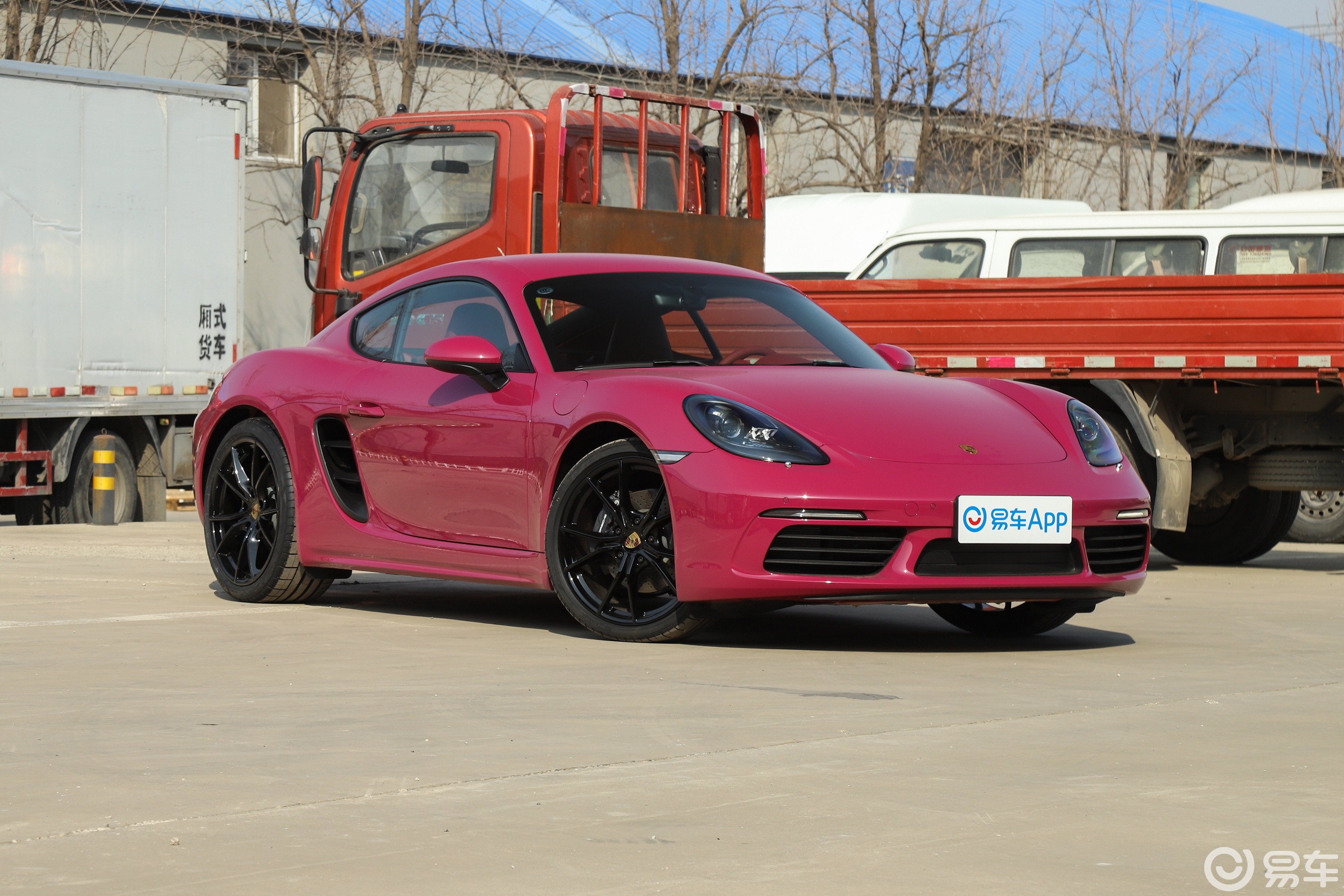 【保时捷718Cayman 2.0T侧前45度车头向右水平图片-汽车图片大全】-易车