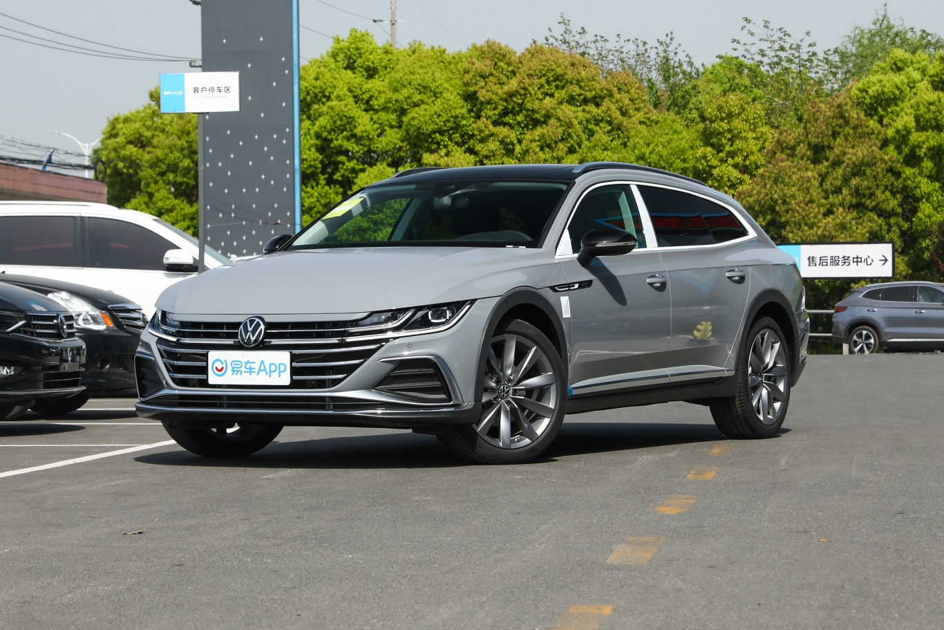 【一汽-大众CC猎装车 380TSI 猎风版侧前45度车头向左水平图片-汽车图片大全】-易车