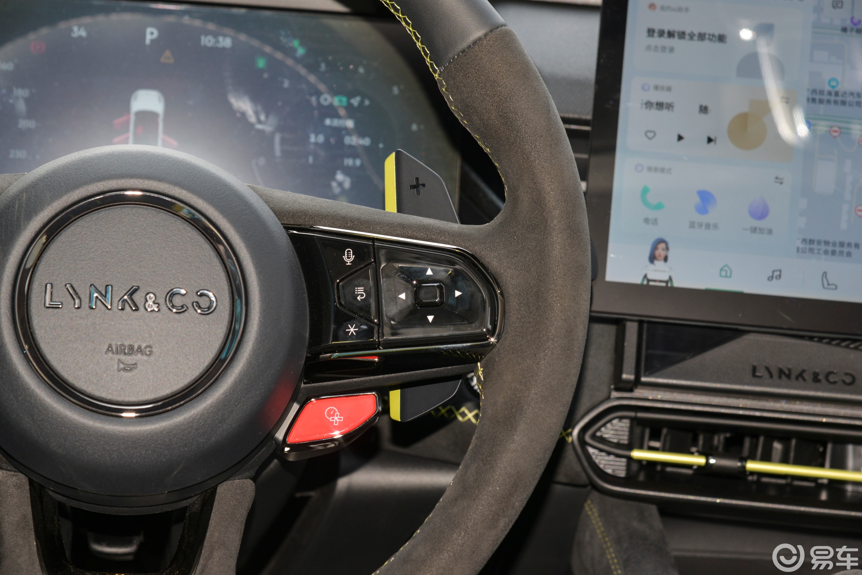 【领克0303+ 2.0T 自动四驱驭风版 5座右侧方向盘功能按键图片-汽车图片大全】-易车