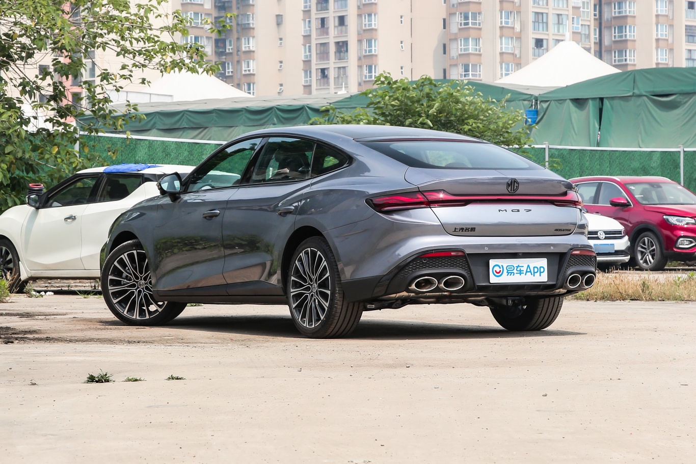 【MG72.0T 自动猎美奢享版侧后45度车头向左水平图片-汽车图片大全】-易车