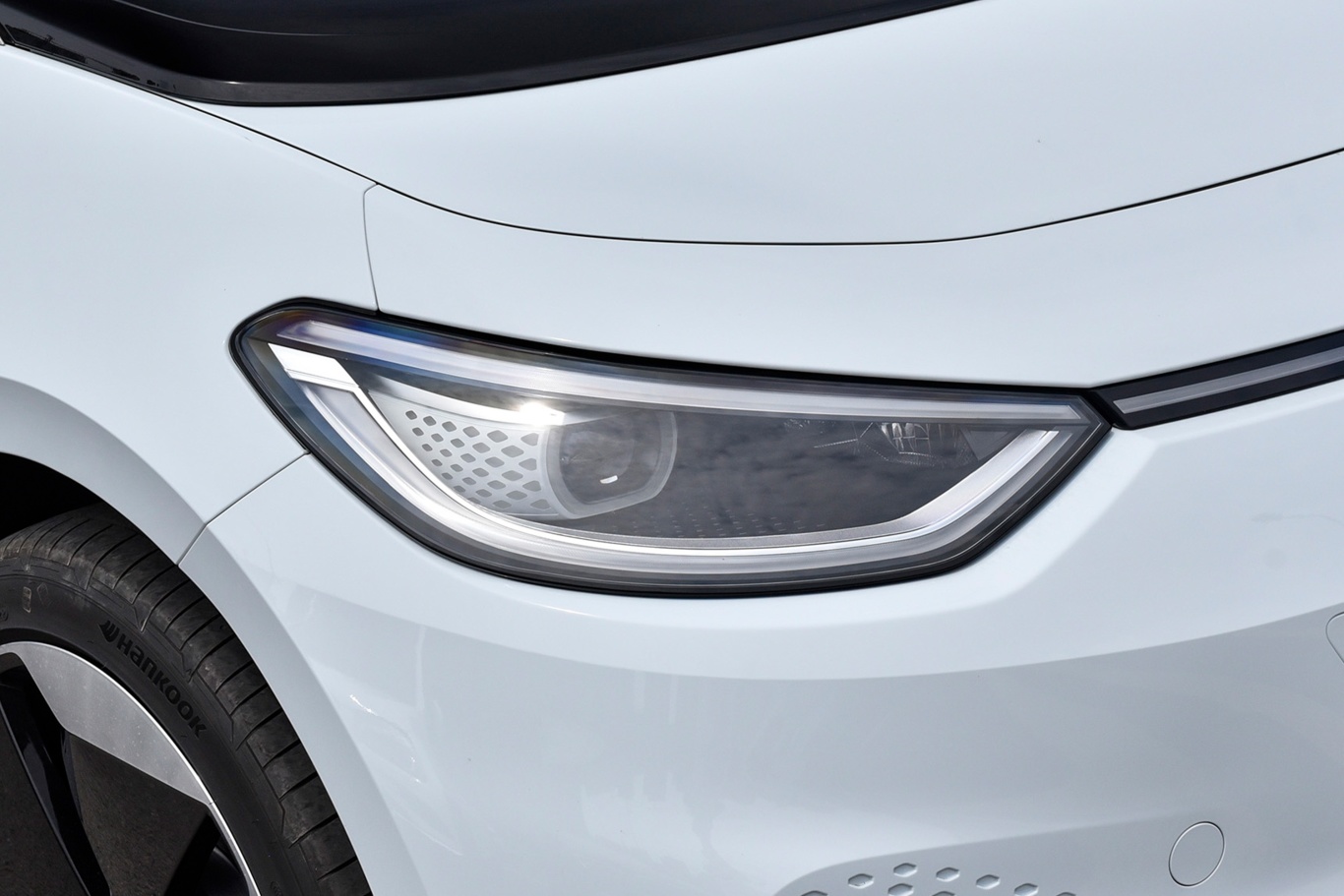 【大众ID.3升级款 450km 极智版大灯侧45度俯拍图片-汽车图片大全】-易车