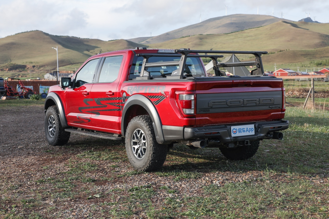 【福特F-1503.5T 猛禽烈焰风暴特别版侧后45度车头向左水平图片-汽车图片大全】-易车