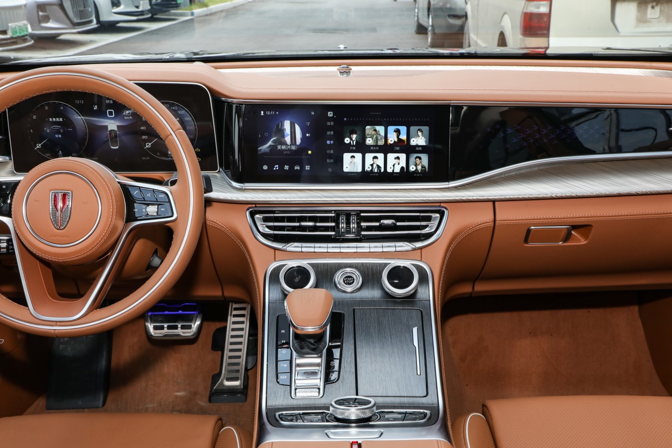 【红旗H93.0T 智联旗领版 4座中控台整体图片-汽车图片大全】-易车