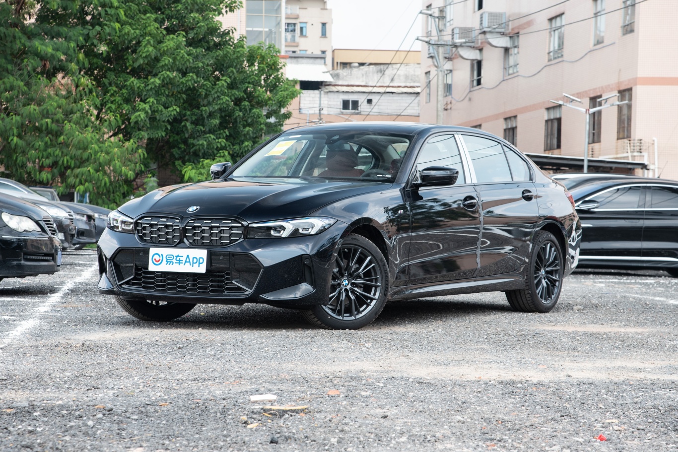【宝马3系325Li M运动曜夜套装侧前45度车头向左水平图片-汽车图片大全】-易车