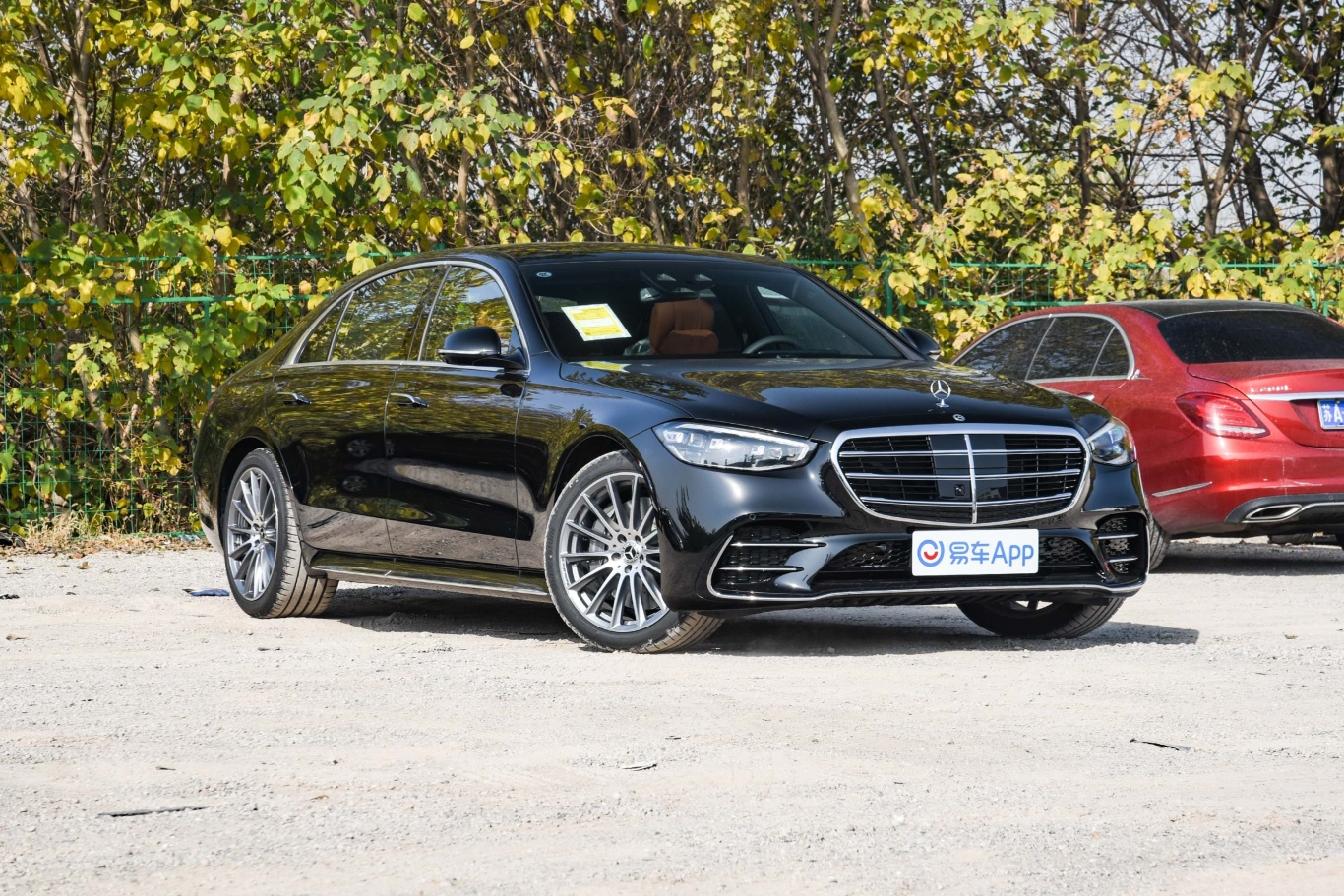【奔驰S级S 450 L 4MATIC侧前45度车头向右水平图片-汽车图片大全】-易车