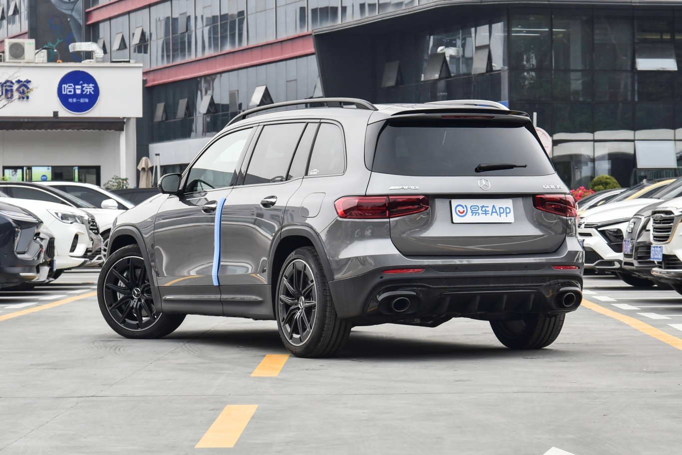 【奔驰GLB AMGAMG GLB 35 4MATIC侧后45度车头向左水平图片-汽车图片大全】-易车