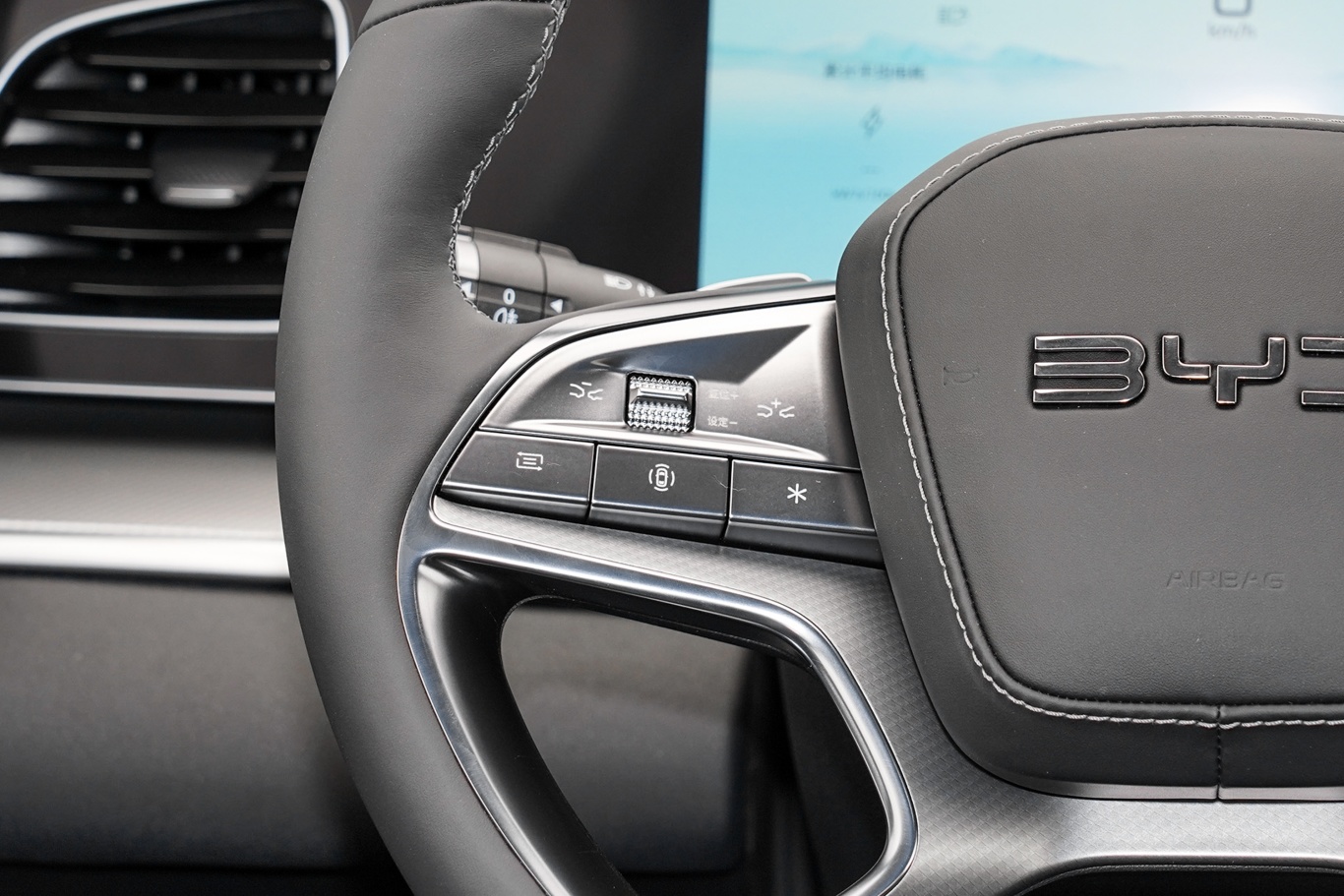 【海狮07EV610km 后驱610智航版左侧方向盘功能按键图片-汽车图片大全】-易车