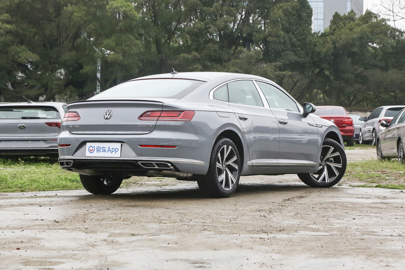 【一汽-大众CC众享款 330TSI 炫目版侧后45度车头向右水平图片-汽车图片大全】-易车