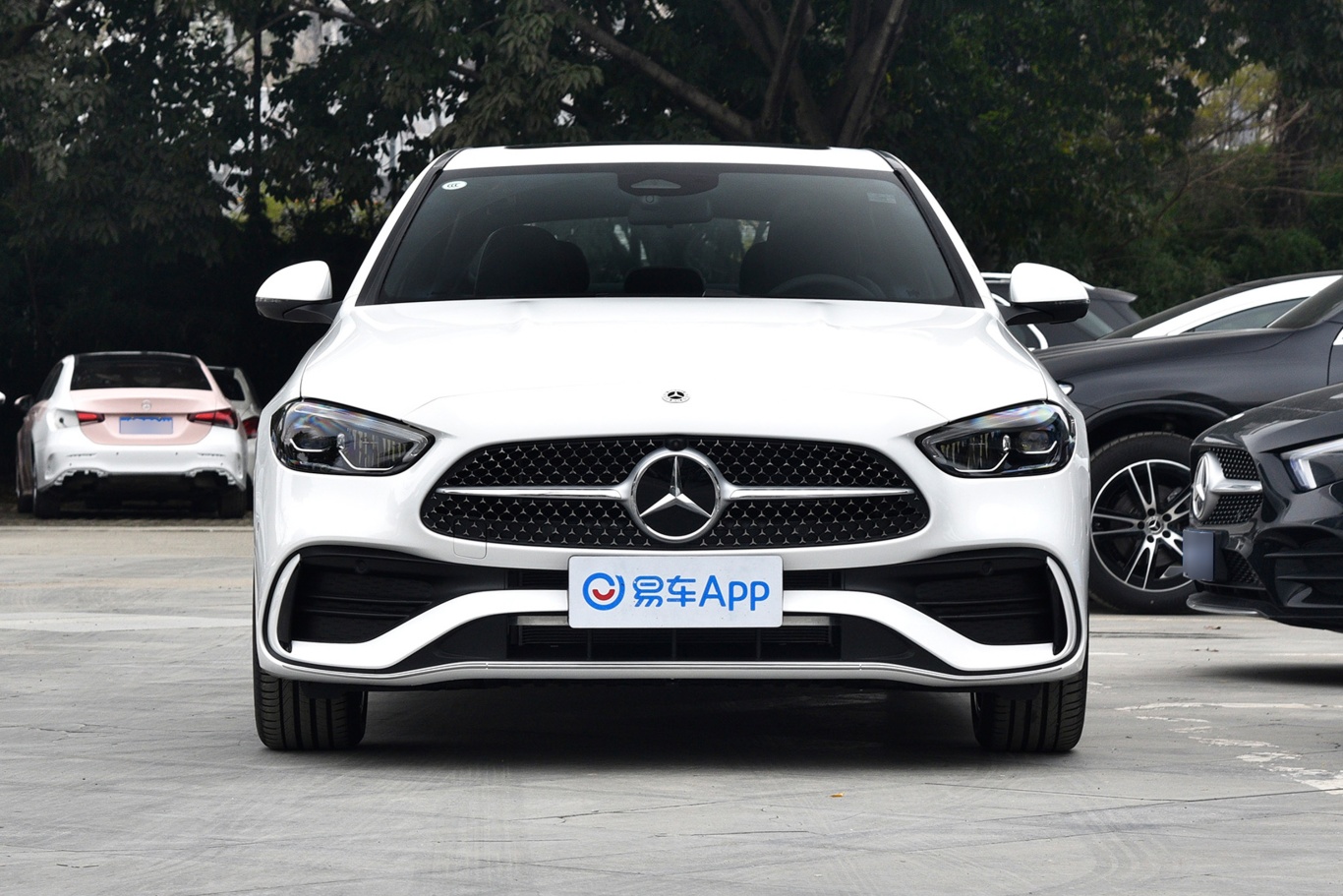 【奔驰C级改款 C 200 L 运动版正前水平图片-汽车图片大全】-易车