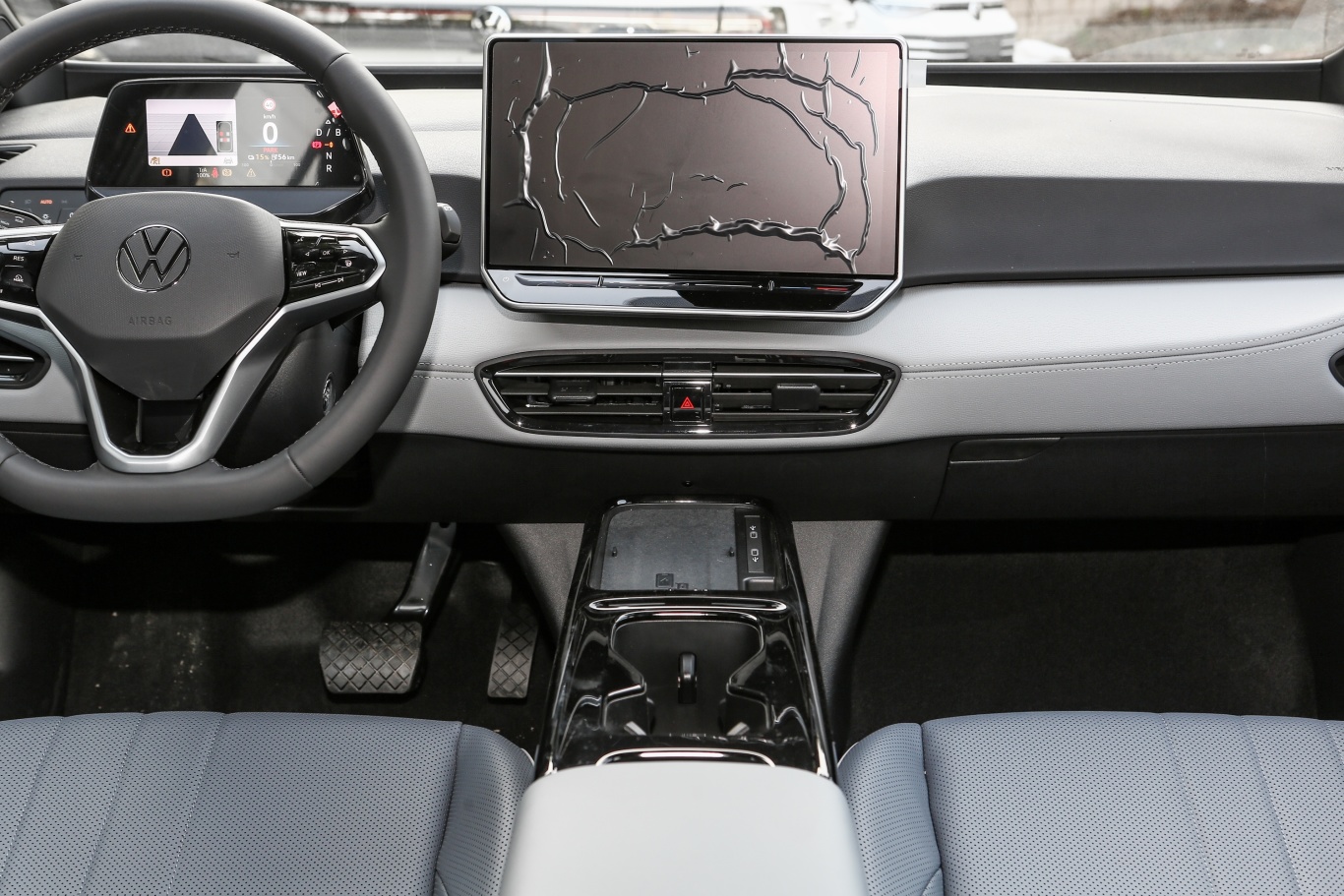 【大众ID.3聪明款 451km 极智版中控台整体图片-汽车图片大全】-易车